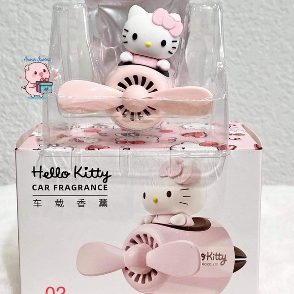 Sanrio | Other | New Hello Kitty Airplane Propeller Car Fragrance ...